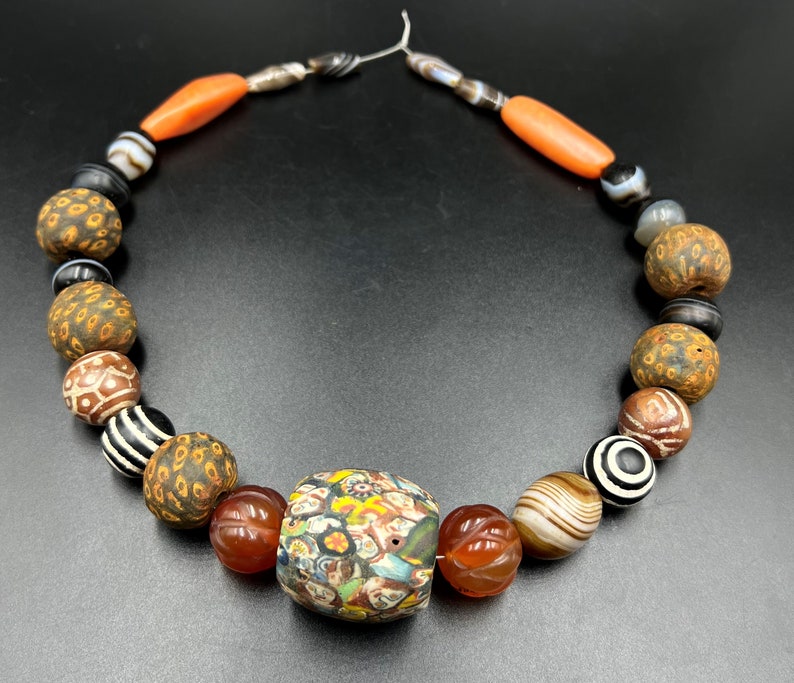 Zee Himalaya Dzi Asian Nepali Culture Carnelian Glass Agate Stone ...