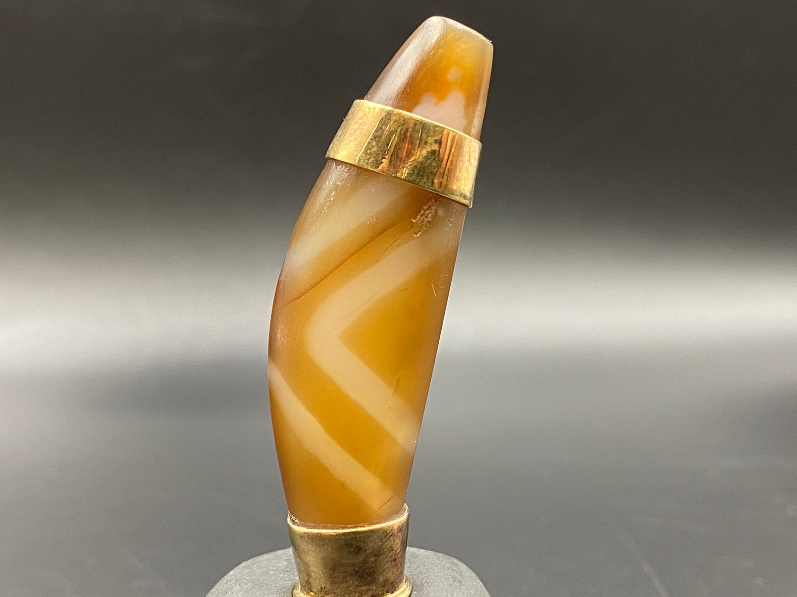 Antique Old Himalayan Tibetan Curved or Horn Shape Chung DZI | Etsy