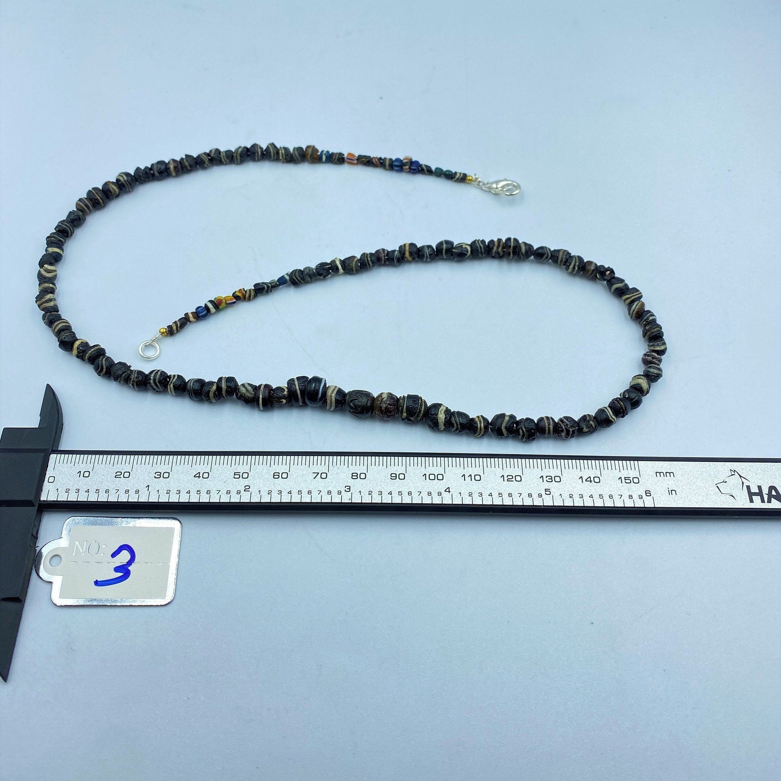 Old Jewelry Trade Cultural Gabri Beads of Glass Necklace From - Etsy