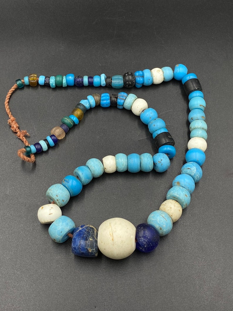 Old Himalayan Ancient Antique Naga Glass Beads Necklace From - Etsy