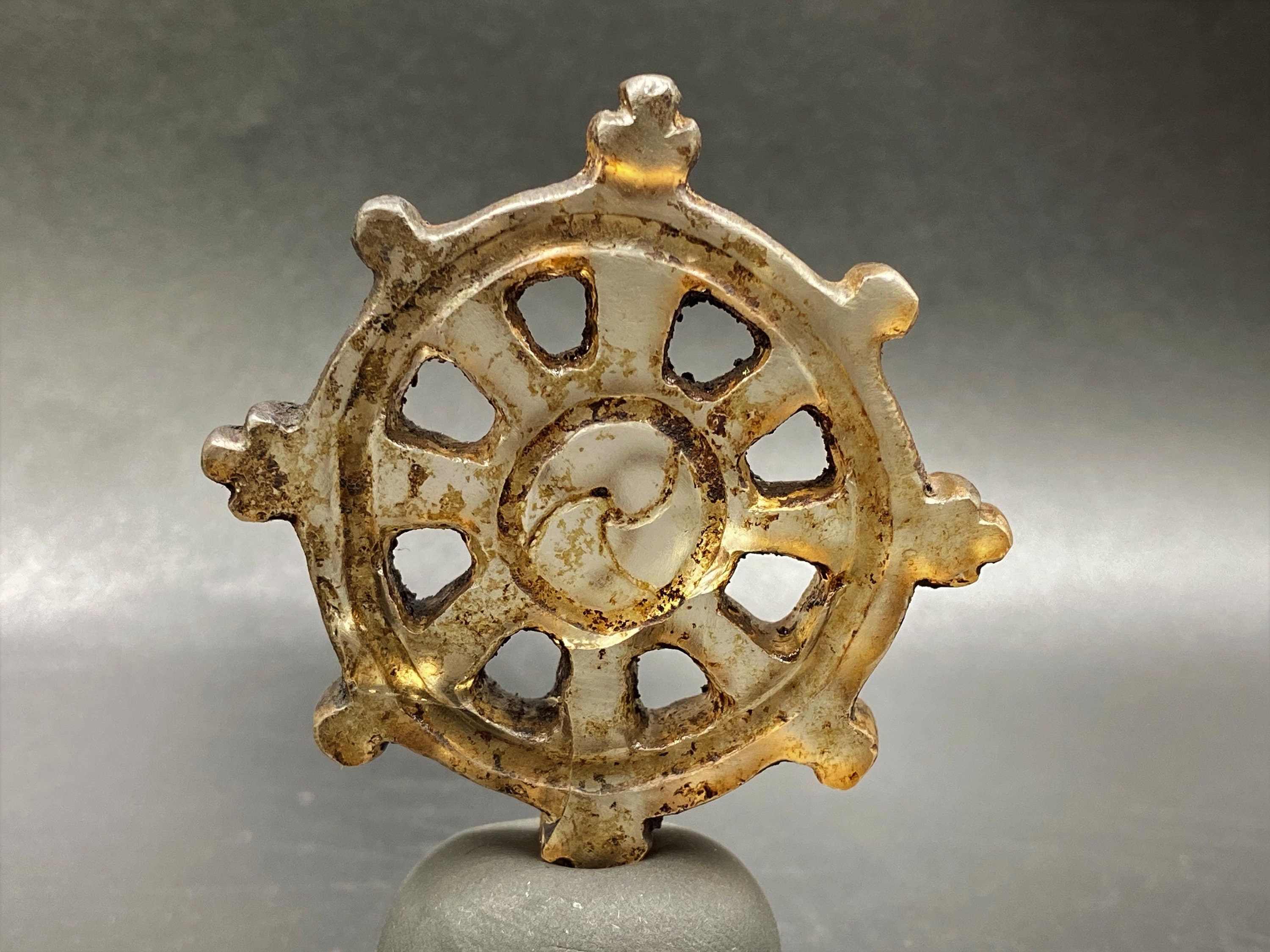 Old Antique Crystal Himalayan Tibetan Wheel of Dharma Chakra - Etsy