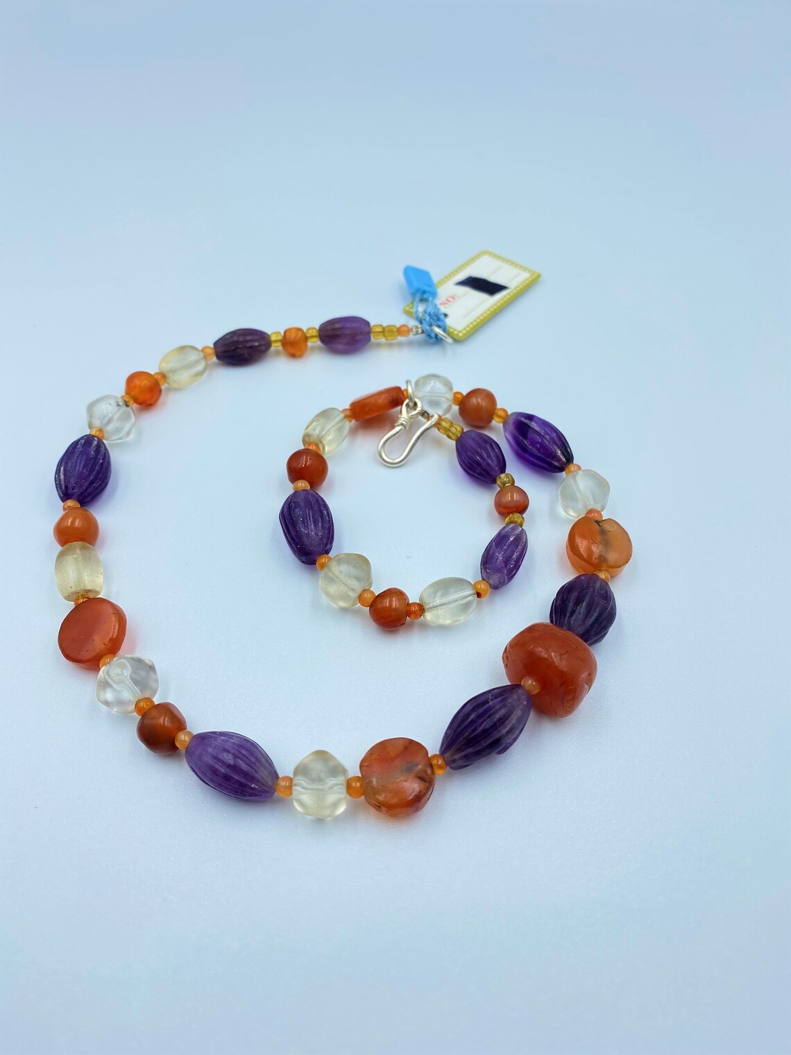 Old Ancient Antique Beads of Crystals and Amethyst From | Etsy