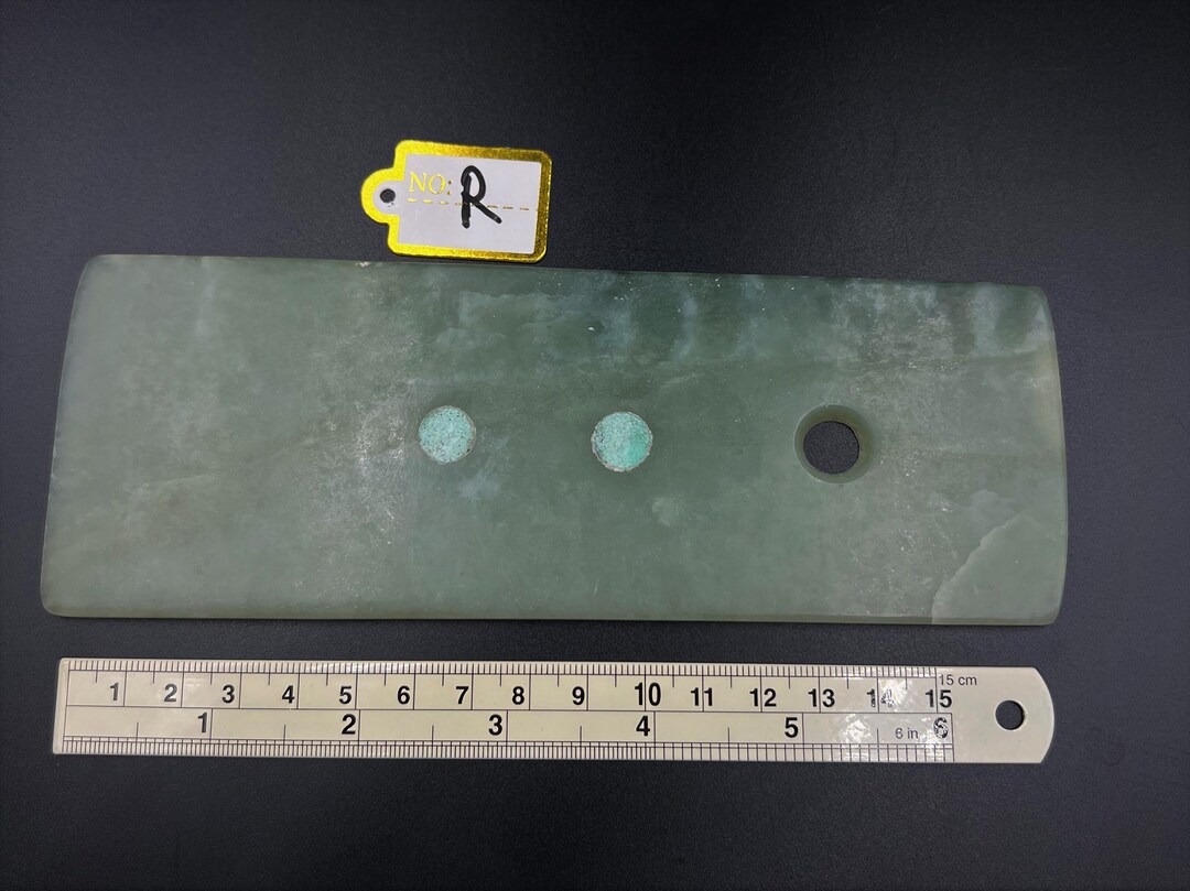 NEPHRITE JADE STONE Neolithic Stone Age Art Chines Knife Dagger ...