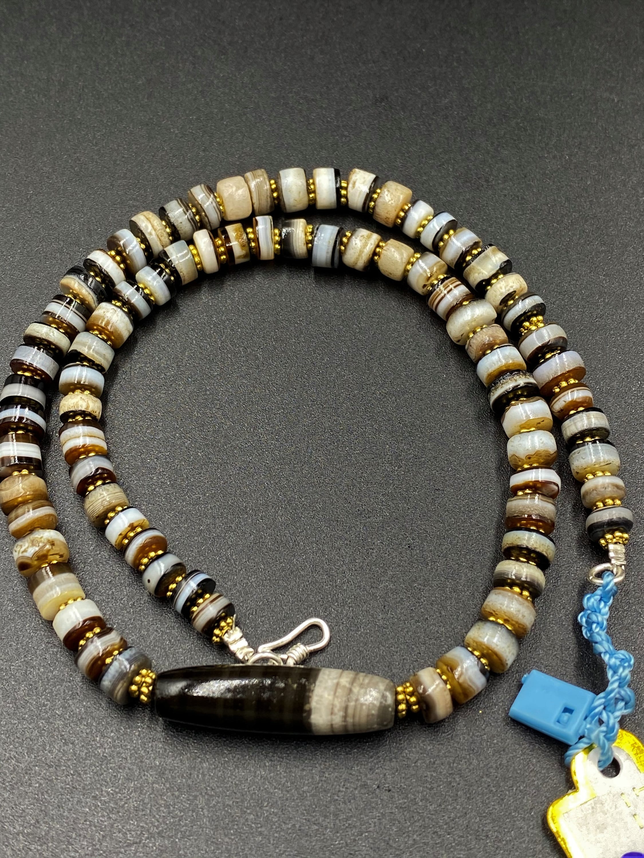 Old Antique Himalayan Ancient Disk Shape Indo Tibetan Banded - Etsy