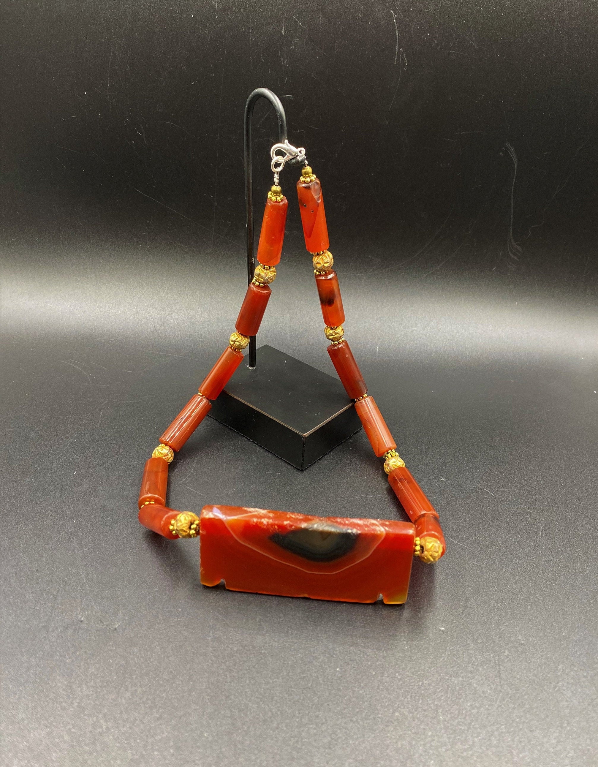 Old Vintage Jewelry Trade Cultural Antique Carnelian Agate | Etsy