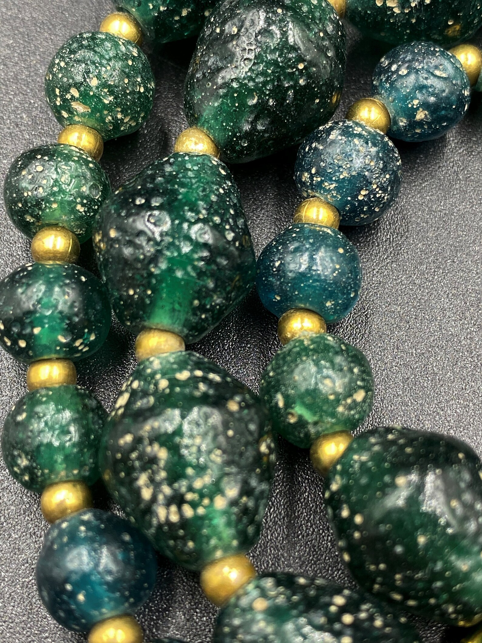 Antique Trade Glass Bead Necklace, 18th Century Burmese Beads - Etsy