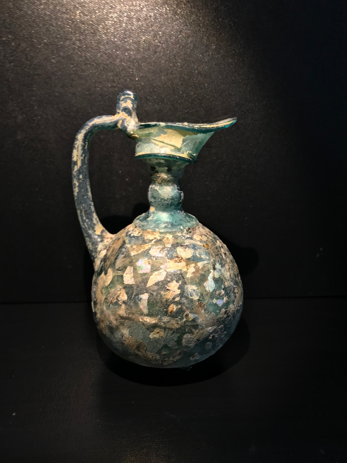 Large Ancient Roman Glass Perfume Bottle Iridescent Excellent | Etsy