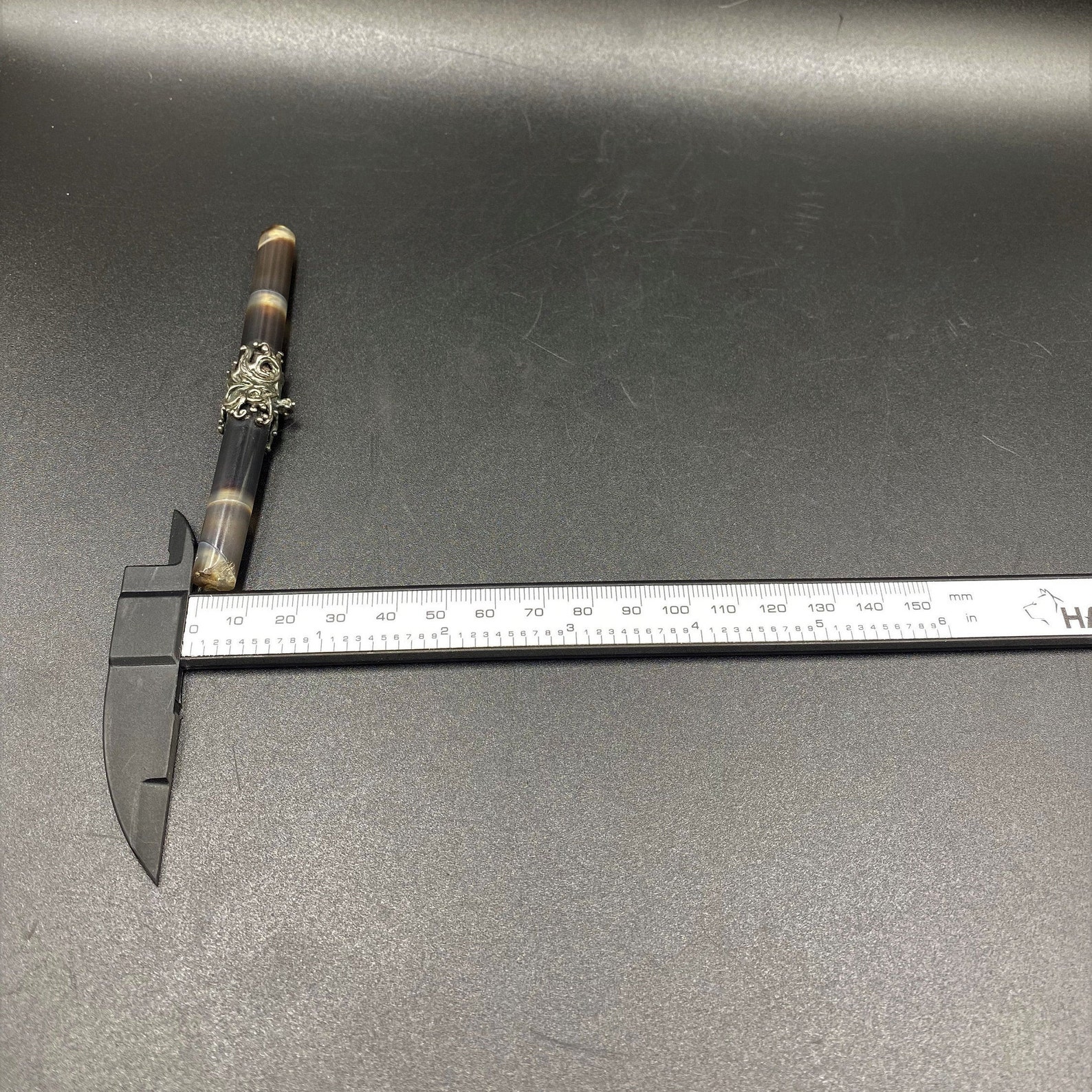 Old Ancient Funan Pre-angkor Banded Black Agate Amulet Prayer - Etsy