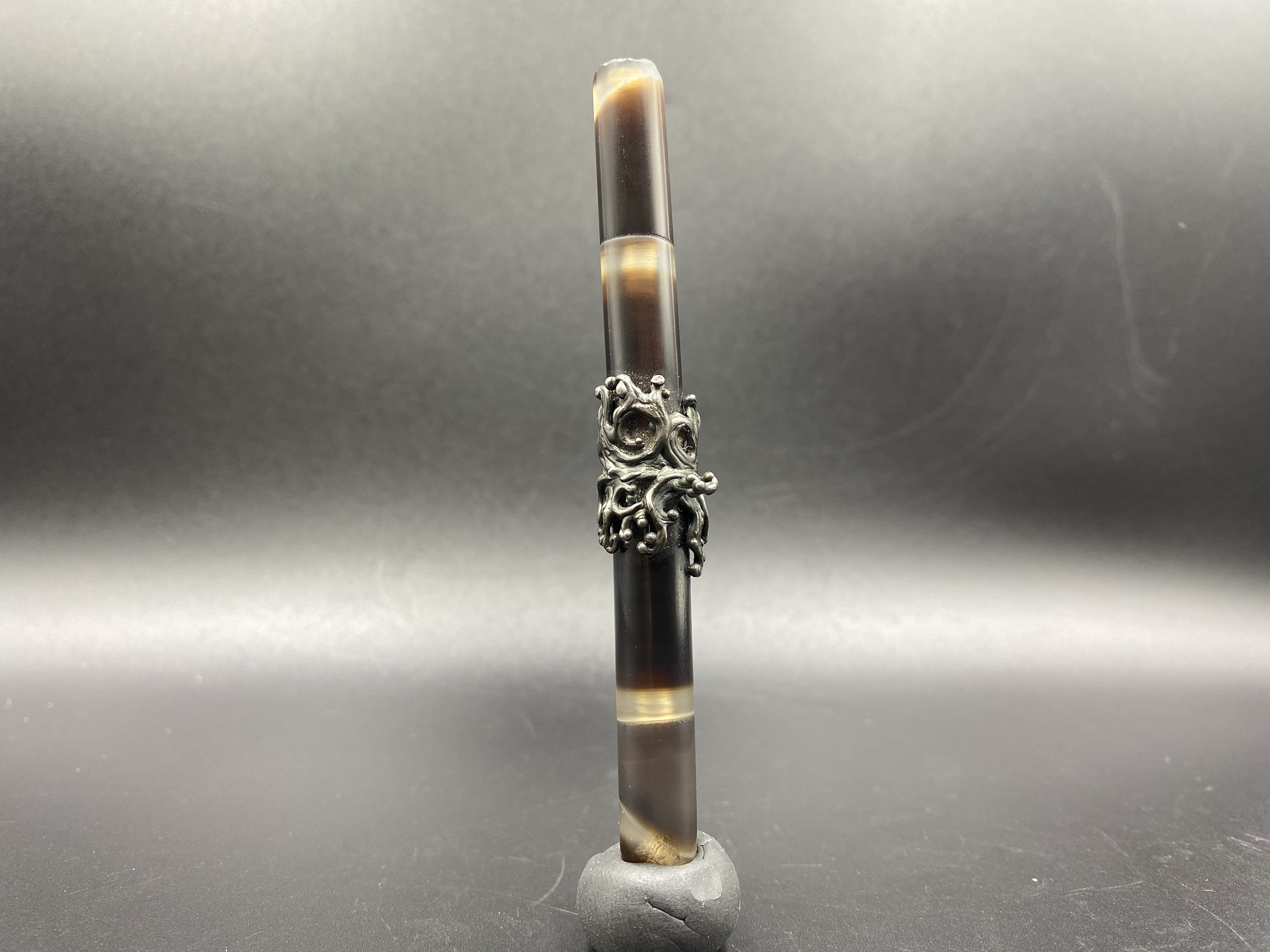 Old Ancient Funan Pre-angkor Banded Black Agate Amulet Prayer - Etsy