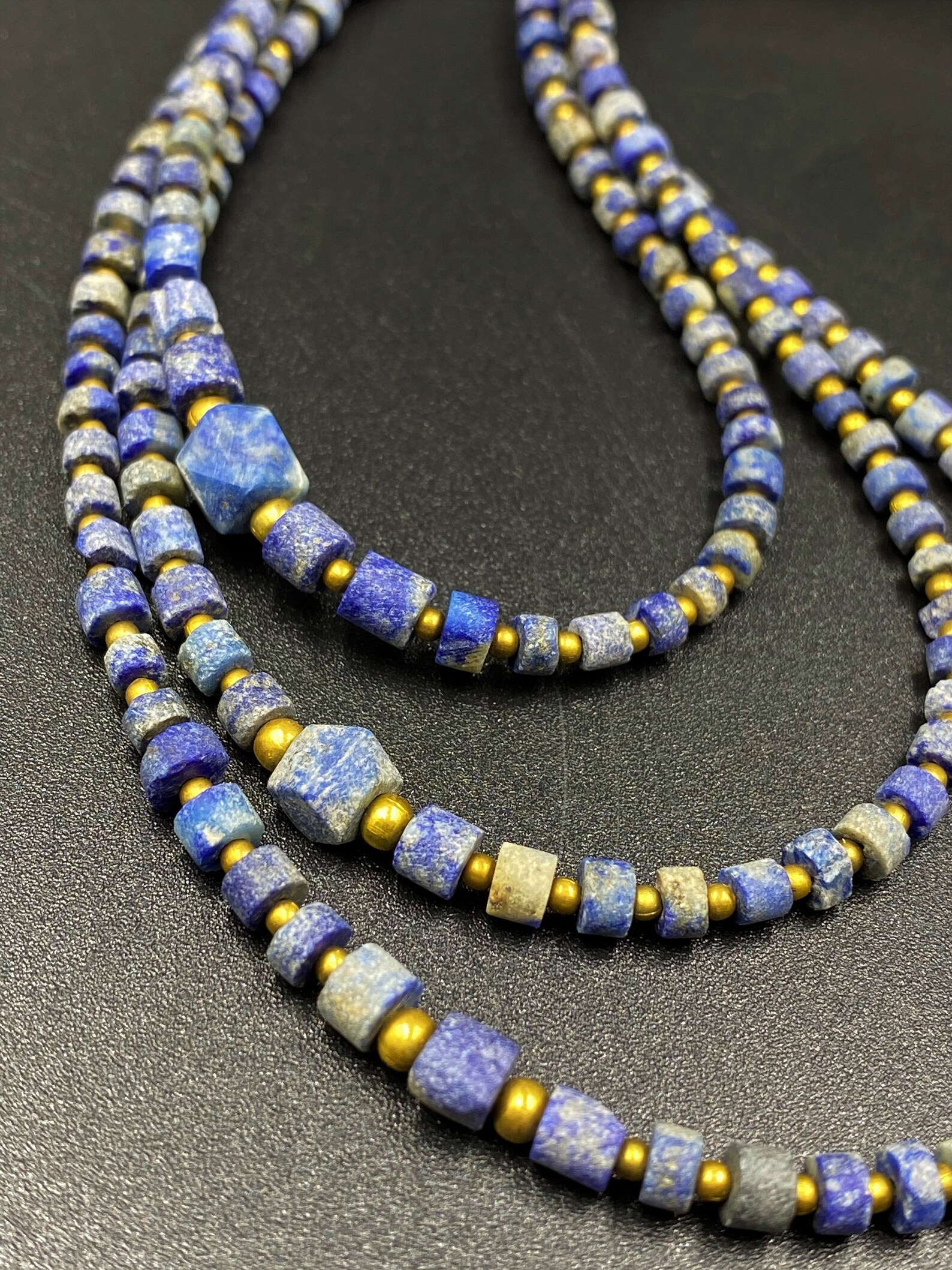 Lot of 3 String of Lapis Lazuli Ancient Beads From Afghanistan - Etsy