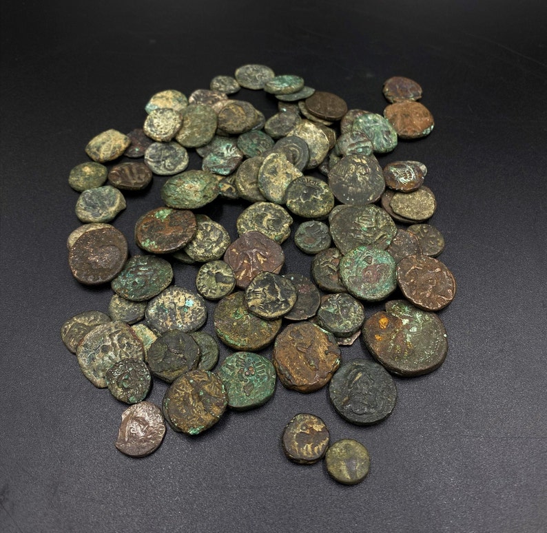 Coins Old Ancient Antique Rare Bronze Indo Greco Greek Kushan - Etsy