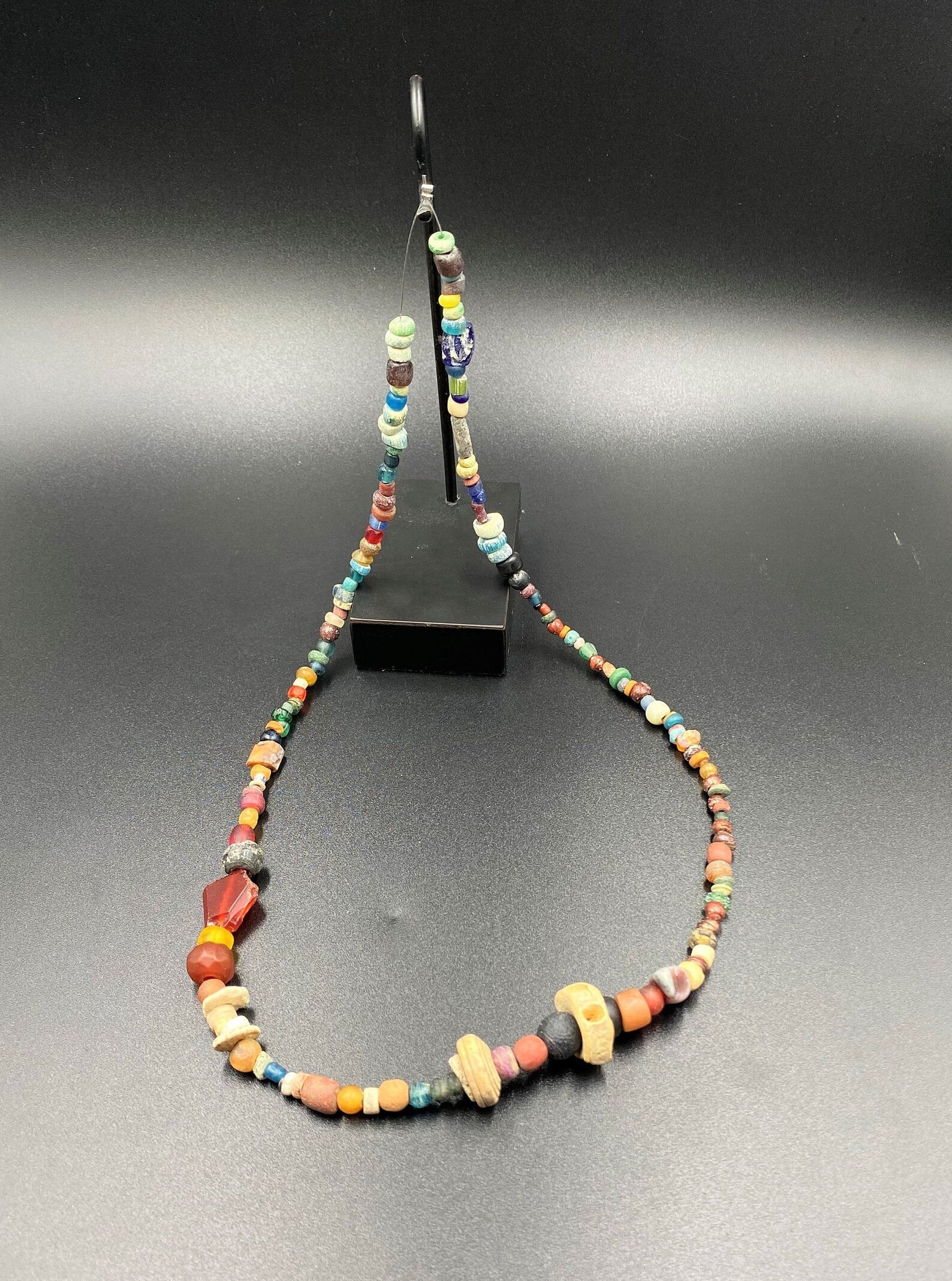 Vintage Old Roman Glass Mix Shell Jewelry Antique Beads Necklace - Etsy