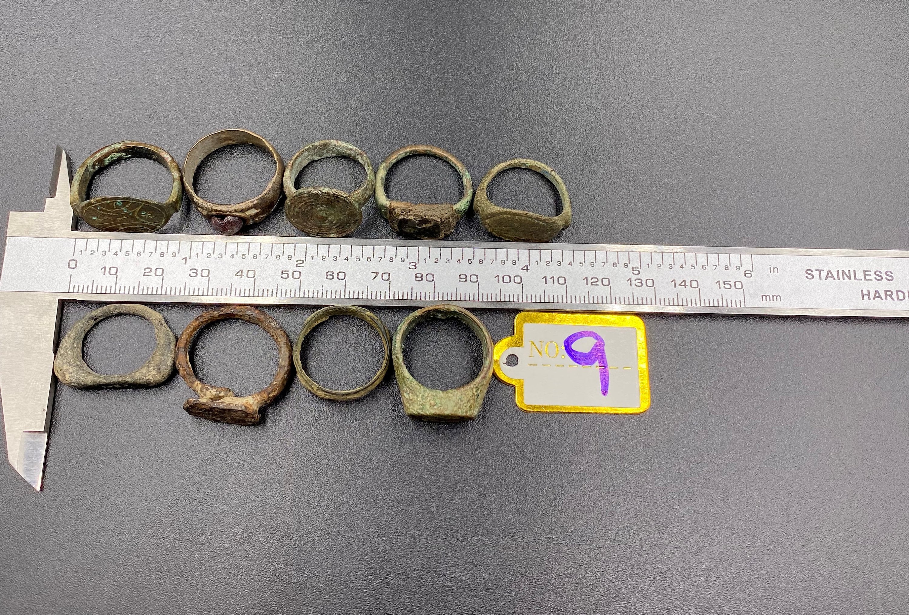 Ancient Near Eastern Roman Greek Sasanian Jewelry Bronze Signet Rings ...