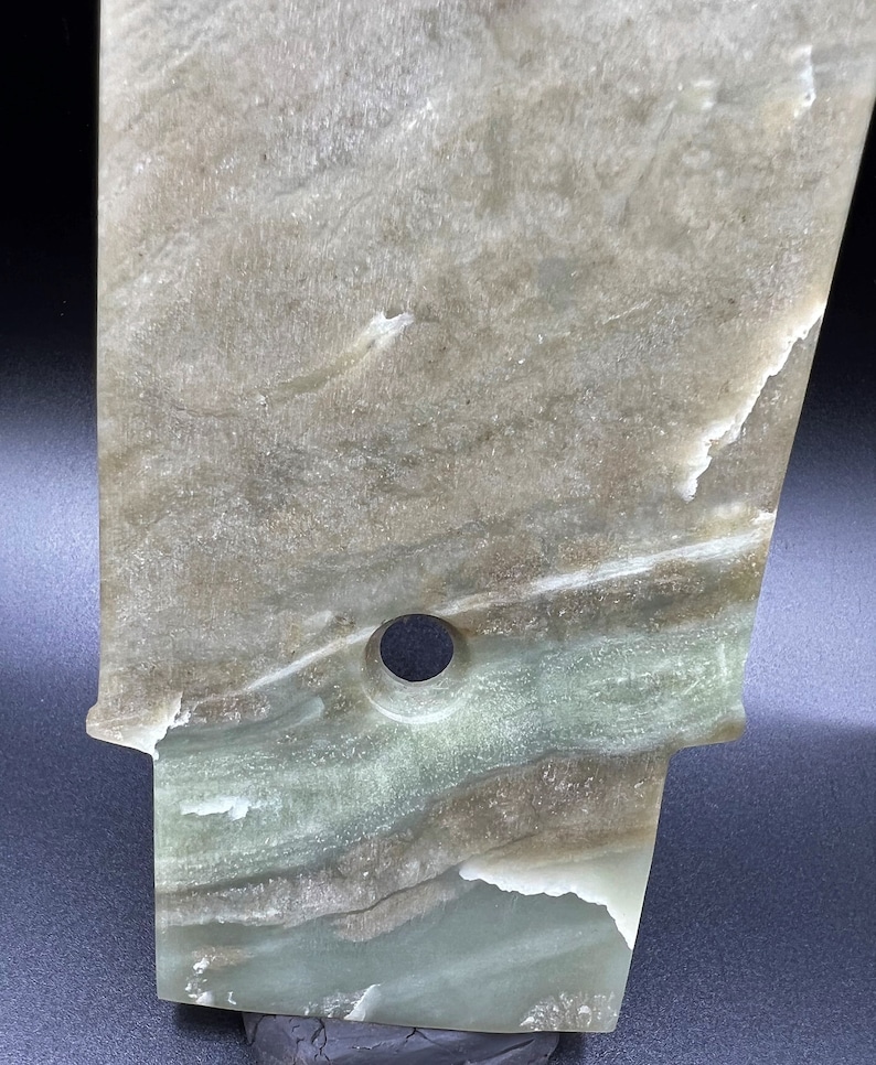 JADE STONE NEOLITHIC Stone Age Art Chines Dynasty Knife Dagger Asian ...