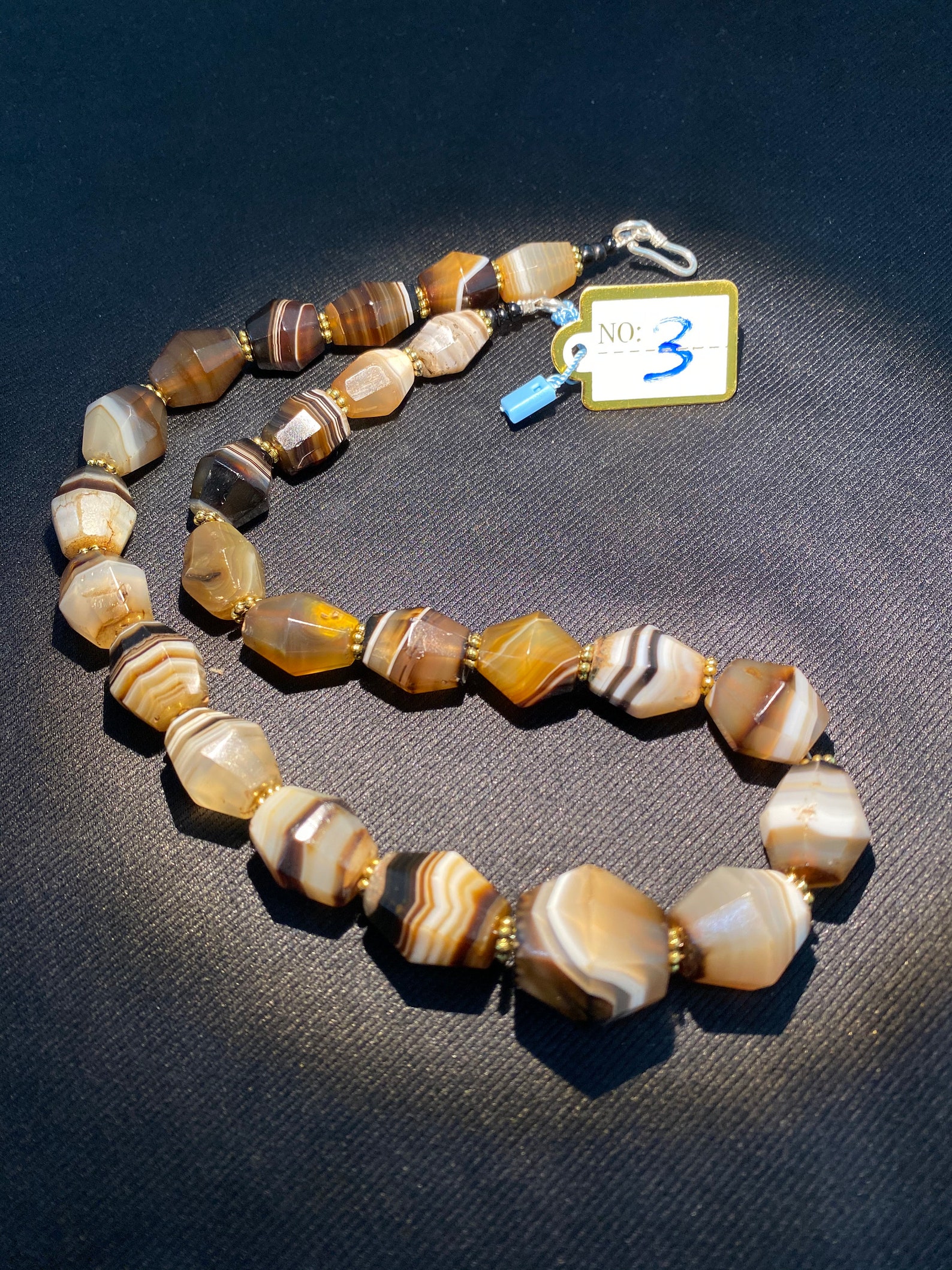 A Beautiful Antique Banded Agate Necklace Beads - Etsy