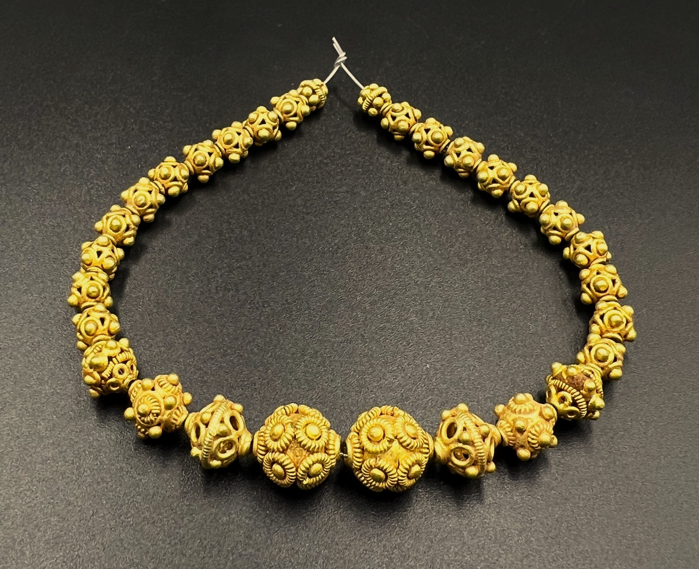 Vintage Antique Burmese Pyu Pagan Ancient Jewelry Hand Made Gold ...