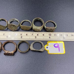 Ancient Near Eastern Roman Greek Sasanian Jewelry Bronze Signet Rings ...