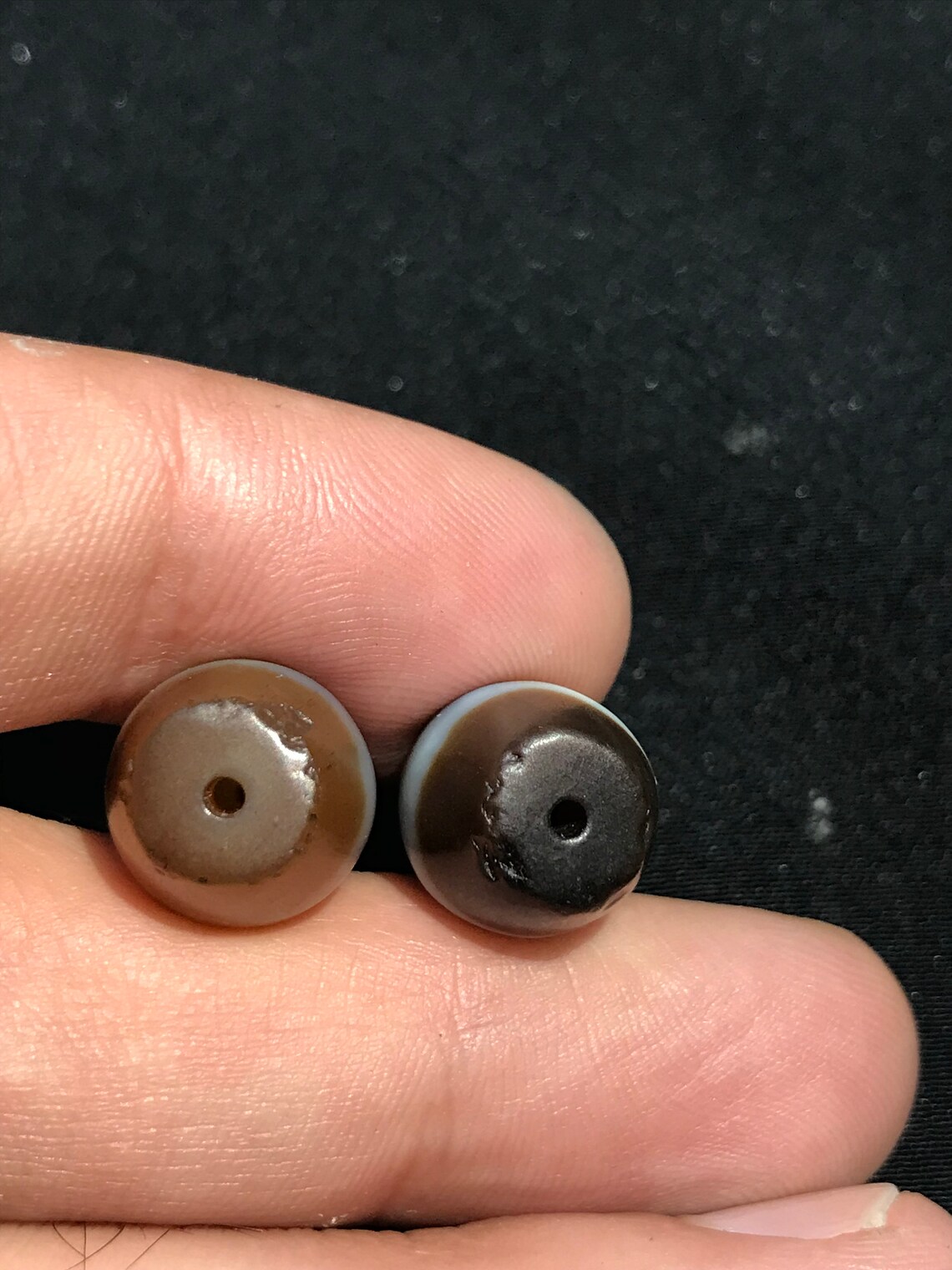 Authentic Ancient Very Rare Tibetan Black & White Chung Dzi | Etsy