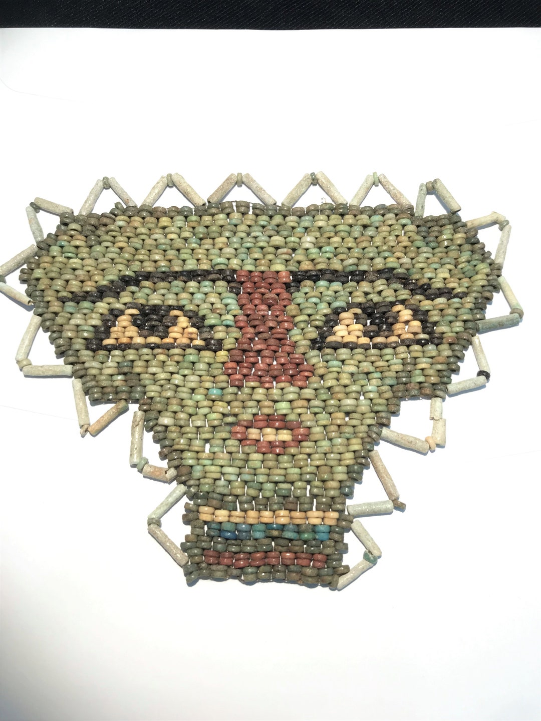 Ancient Egyptian Multi-coloured Faience Beads Mummy Mask of Osiris - Etsy