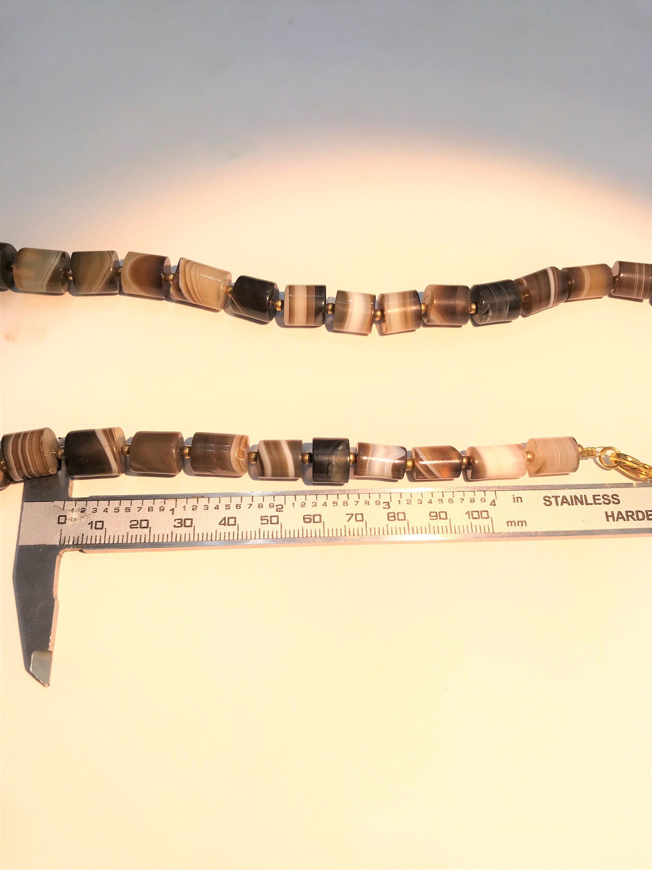 Vintage Agate Necklace, 18th Century Beads - Etsy