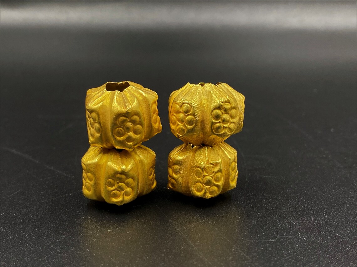 Old Ancient Antique Pyu Dynasty Culture Gold Beads from South | Etsy