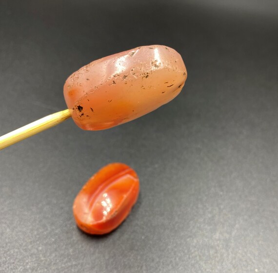 Ancient Haqiq Talisman Middle East Trade Jewelry Carn… - Gem