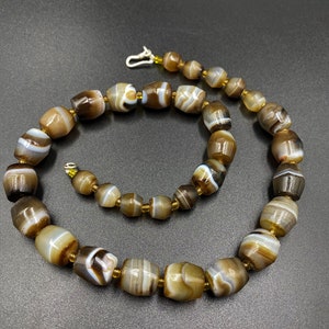 A Beautiful Ancient Banded Agate Necklace Beads - Etsy