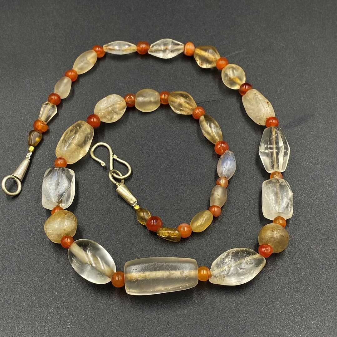 Extremely Rare Ancient Crystals Carnelian Necklace Circa 2nd Century ...