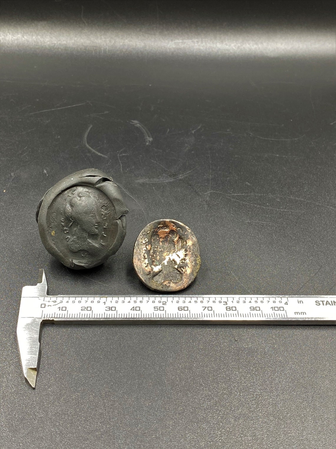 Old Ancient Antique Greco Bactrian Greek Bronze Stamp Seal - Etsy