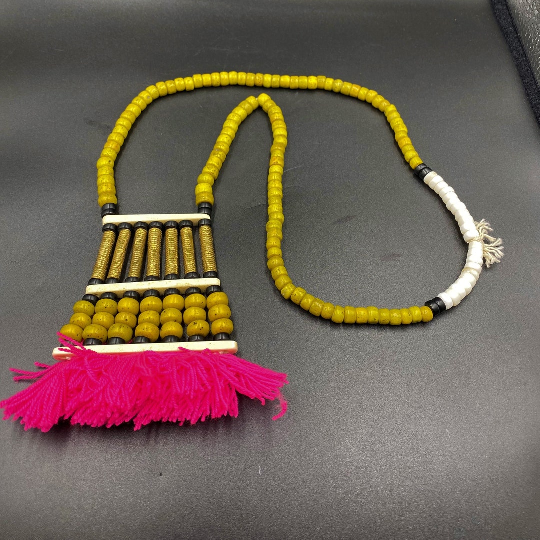 Old Ancient Antique Yellow Color Naga Glass Beads L9th Century - Etsy