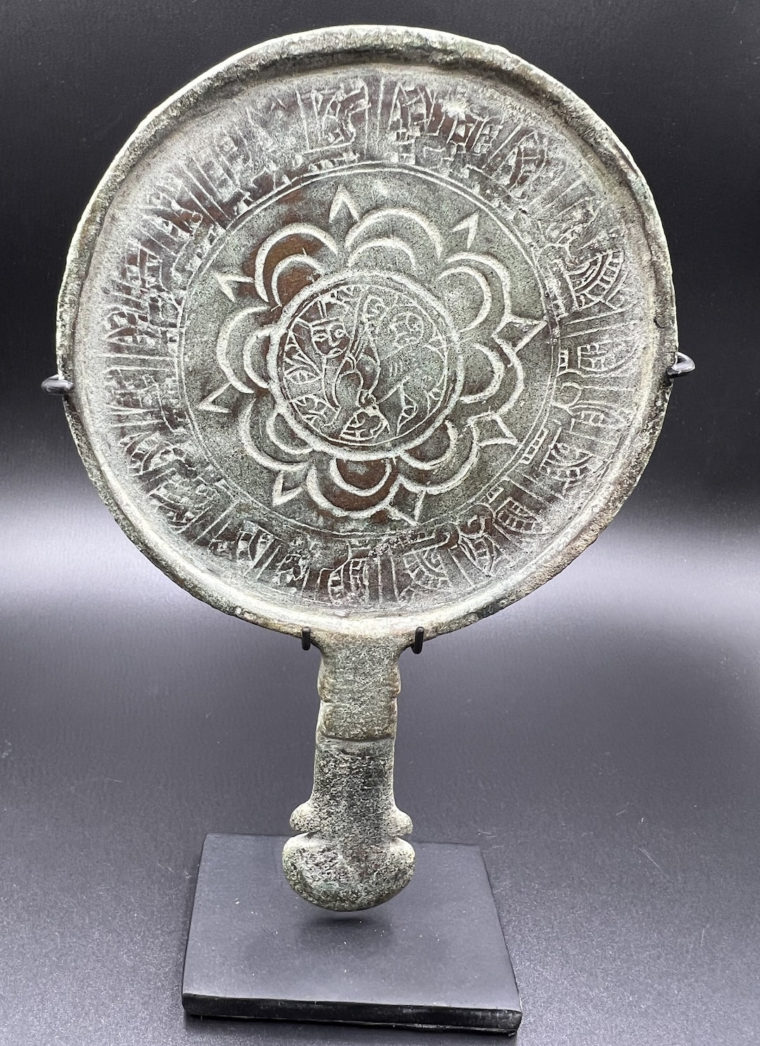 Ancient Middle East Seljuk Dynasty Antiquities Bronze Mirror Engraved ...
