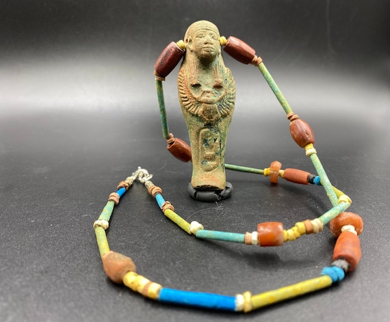 Antike ägyptische Fayence Ushabit Figur Karneol Achat Amulett - Etsy.de