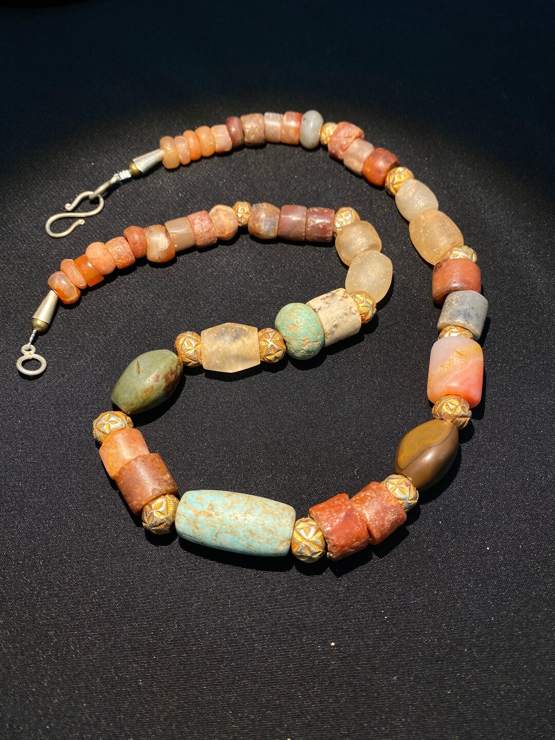 Ancient Carnelian Jewelry Agate Old Beads Necklace Neolithic Period ...
