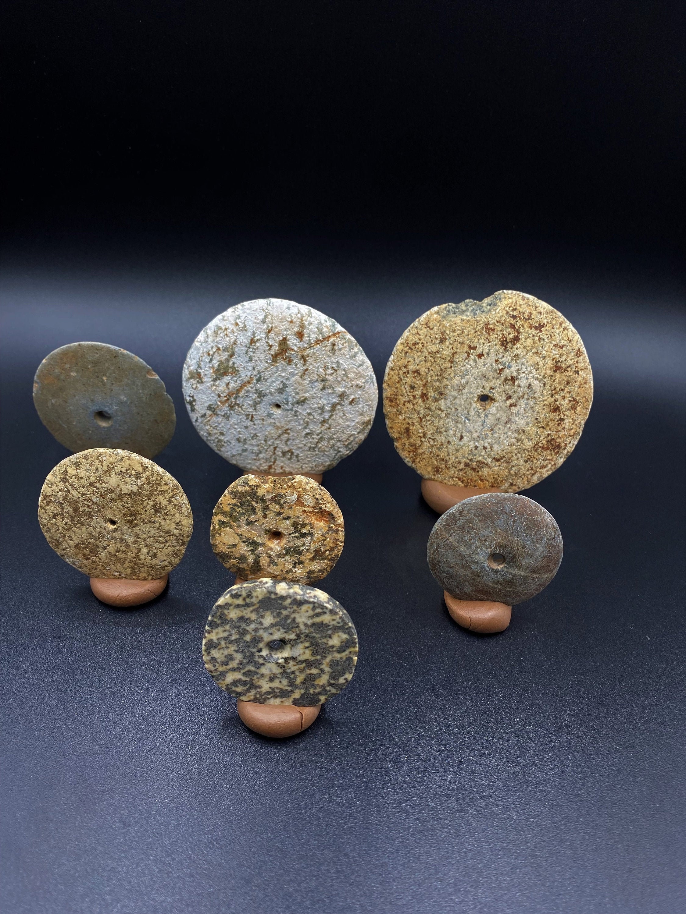 Old Antique Ancient Stone Age Stone Jewelry Bead Pendant Lot | Etsy