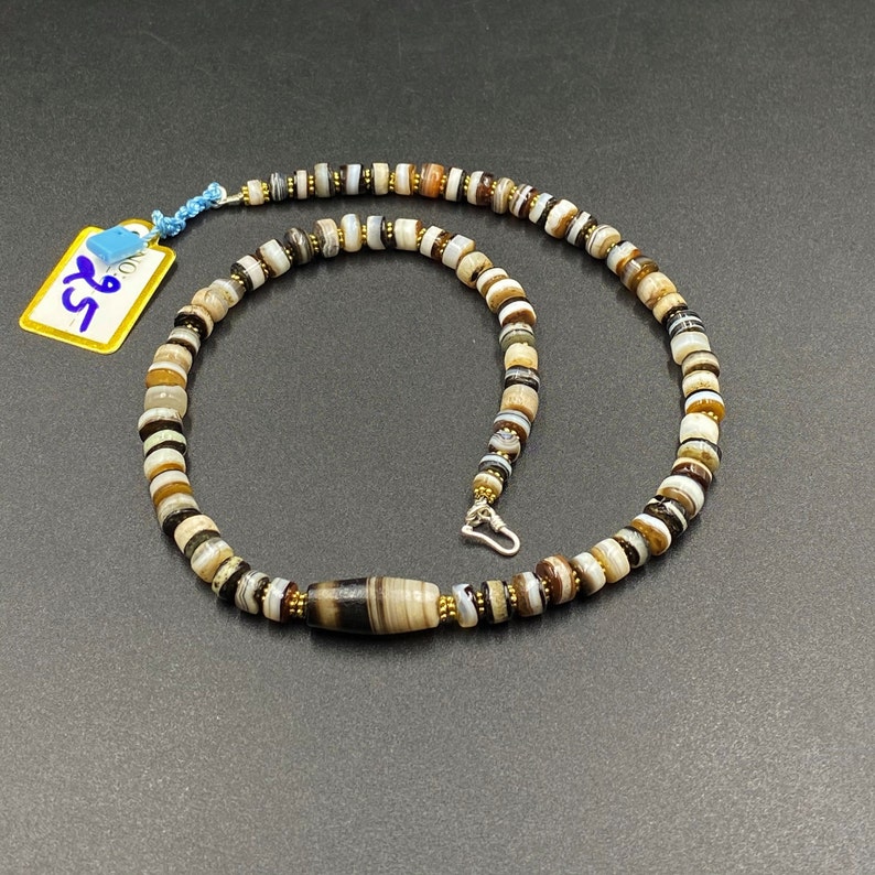 Old Antique Himalayan Ancient Disk Shape Indo Tibetan Banded - Etsy