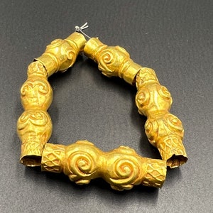 Ancient Chines Zhou Han Dynasty Solid Gold Jewelry Ornaments Necklace ...