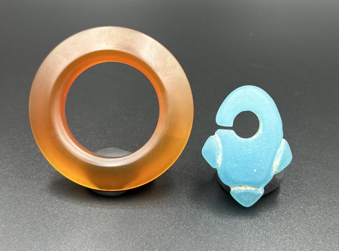 Vietnam South China Dong Son Antique Jewelry Glass Agate Ear Ring ...