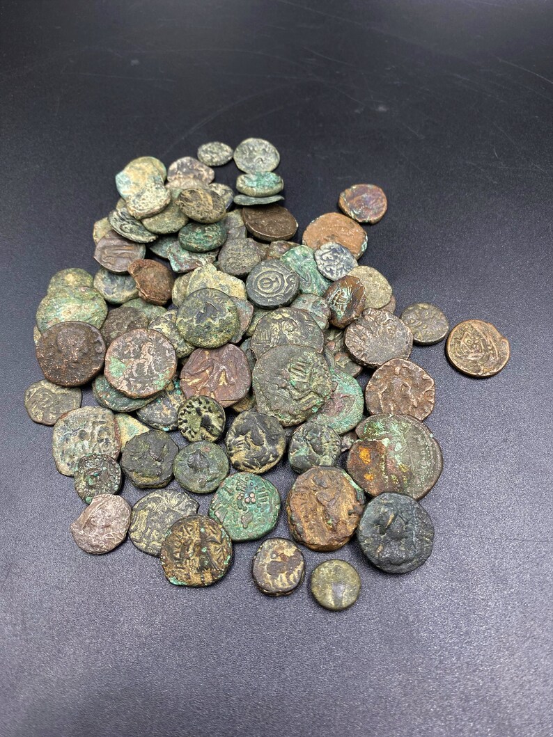 Coins Old Ancient Antique Rare Bronze Indo Greco Greek Kushan - Etsy