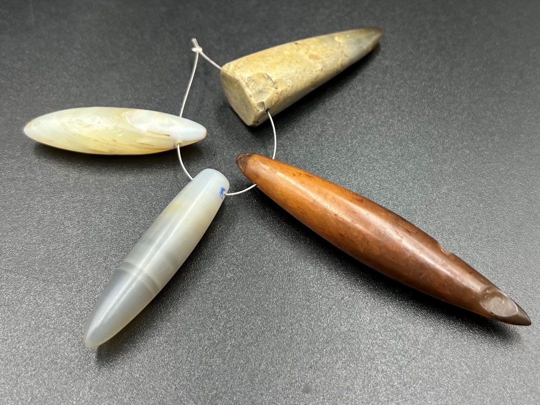 Ancient Neolithic Stone Age Antiquities Agate Traditional Old Beads ...