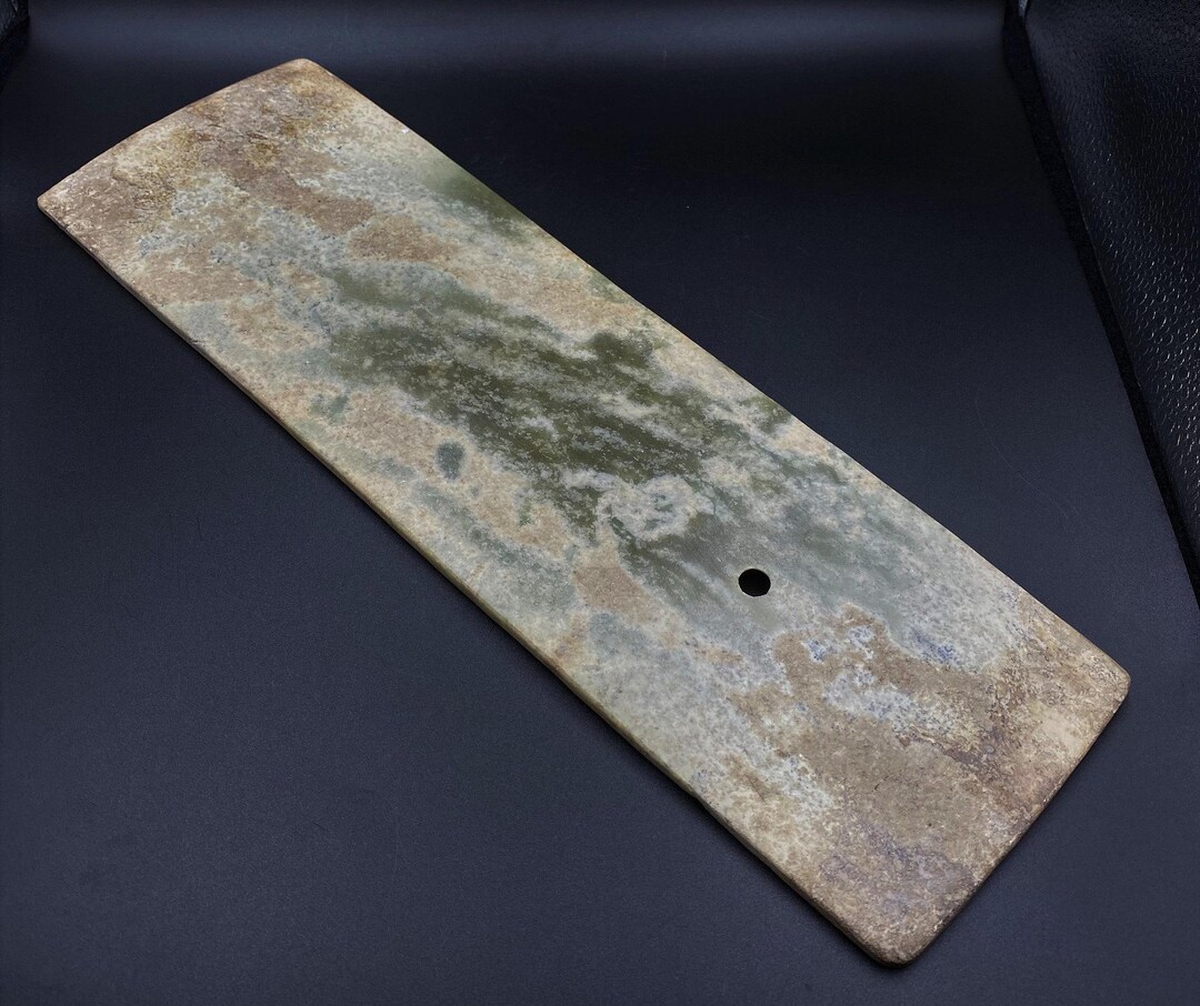 Ancient Chines Jade Bi Dagger Blade Knife Sword Late Shang Dynasty 1200 ...