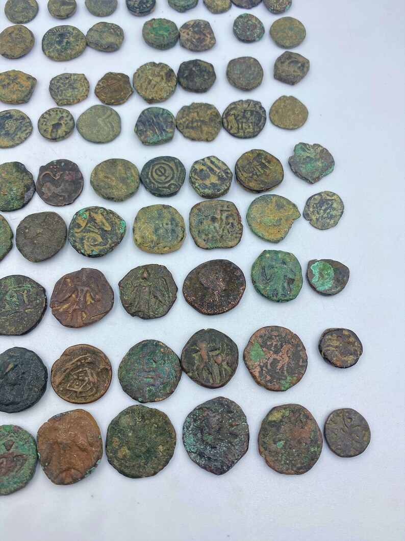 Coins Old Ancient Antique Rare Bronze Indo Greco Greek Kushan - Etsy