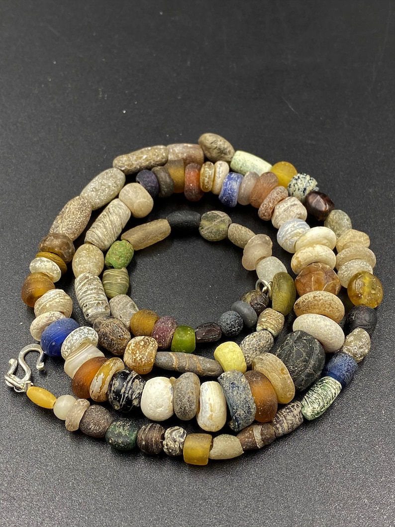 Old Antique Ancient Roman's Rare Glass Beads Top Quality Necklace - Etsy