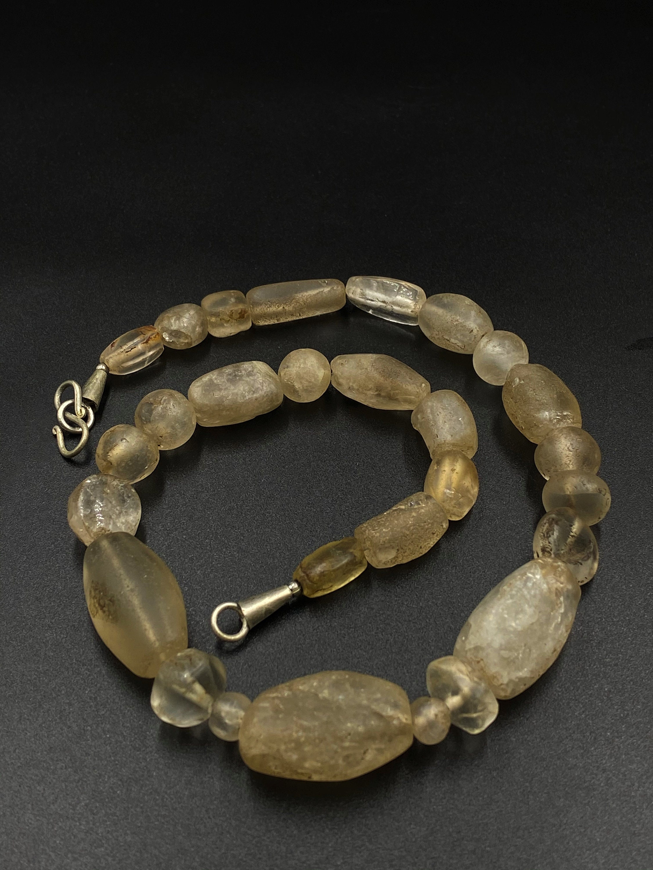 Rare Ancient Crystals Quartz Beads Necklace From Central Asia 500 BC - Etsy