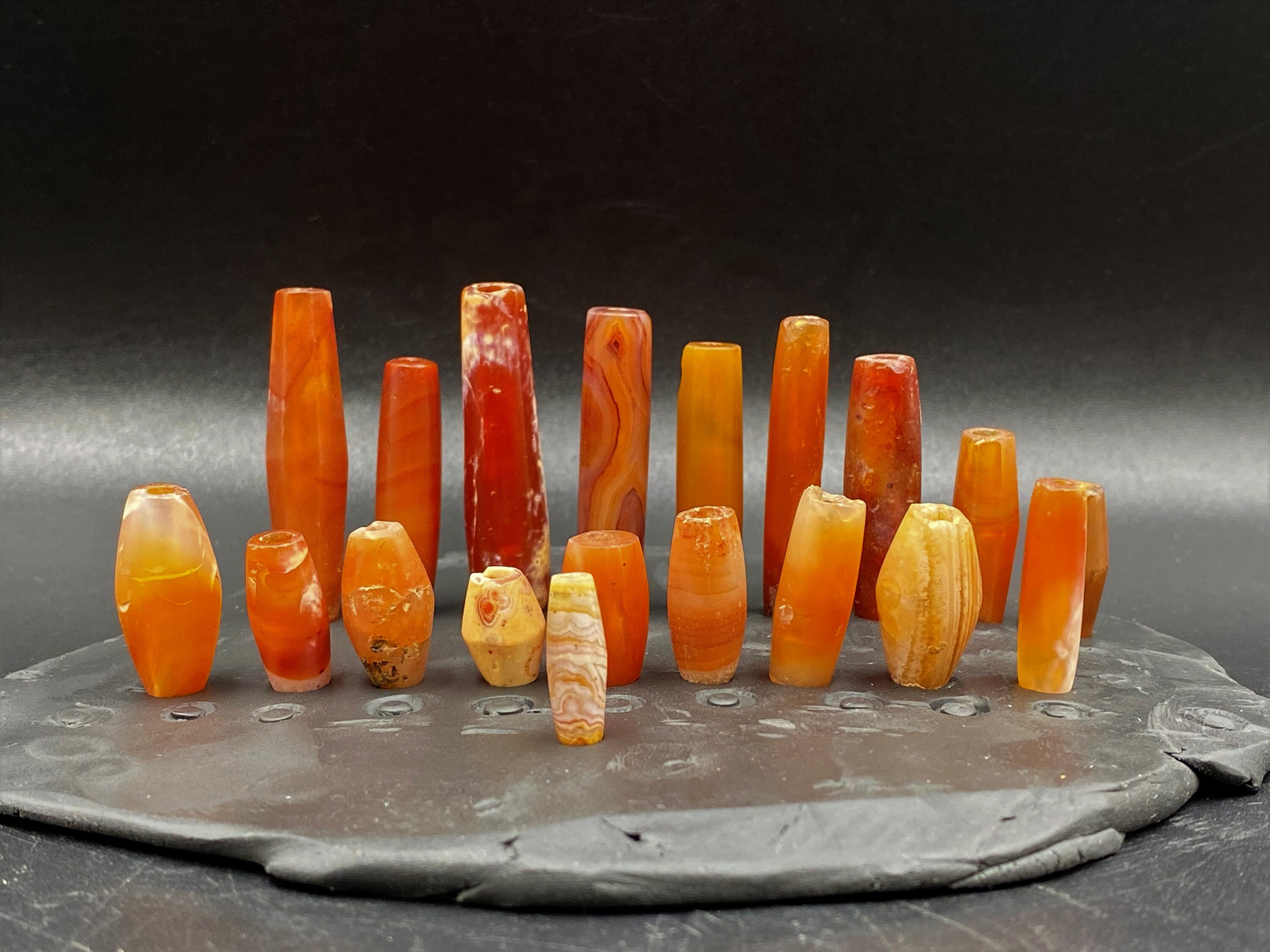 Old Antique Ancient Indo Greco Bactrian Carnelian Beads Lot Circa 3rd ...