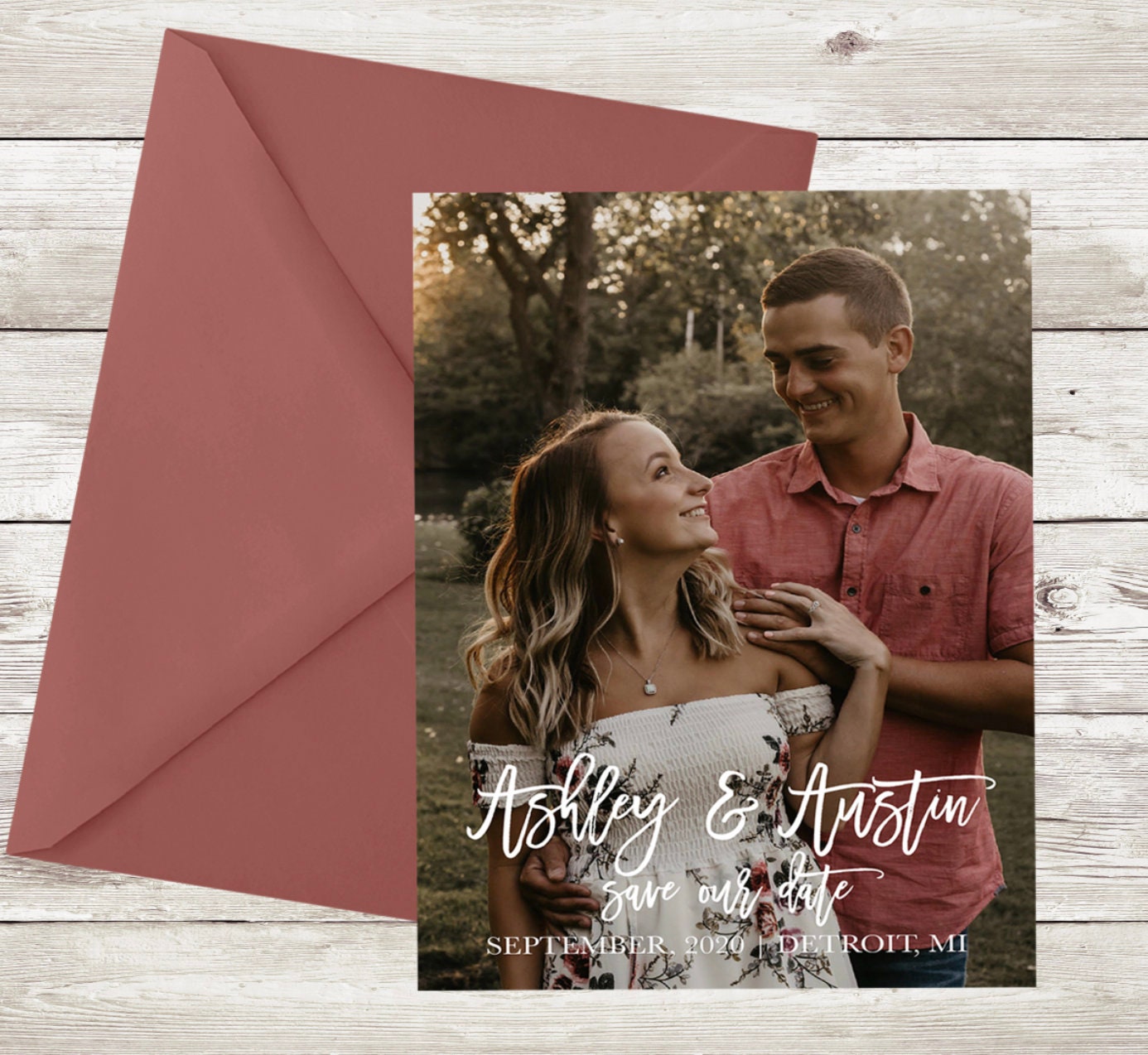 Save The Dates Invitation Wedding Custom Personalized Picture Etsy Uk
