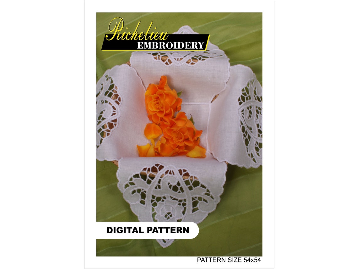 Richelieu Embroidery PDF Printable Pattern - Etsy