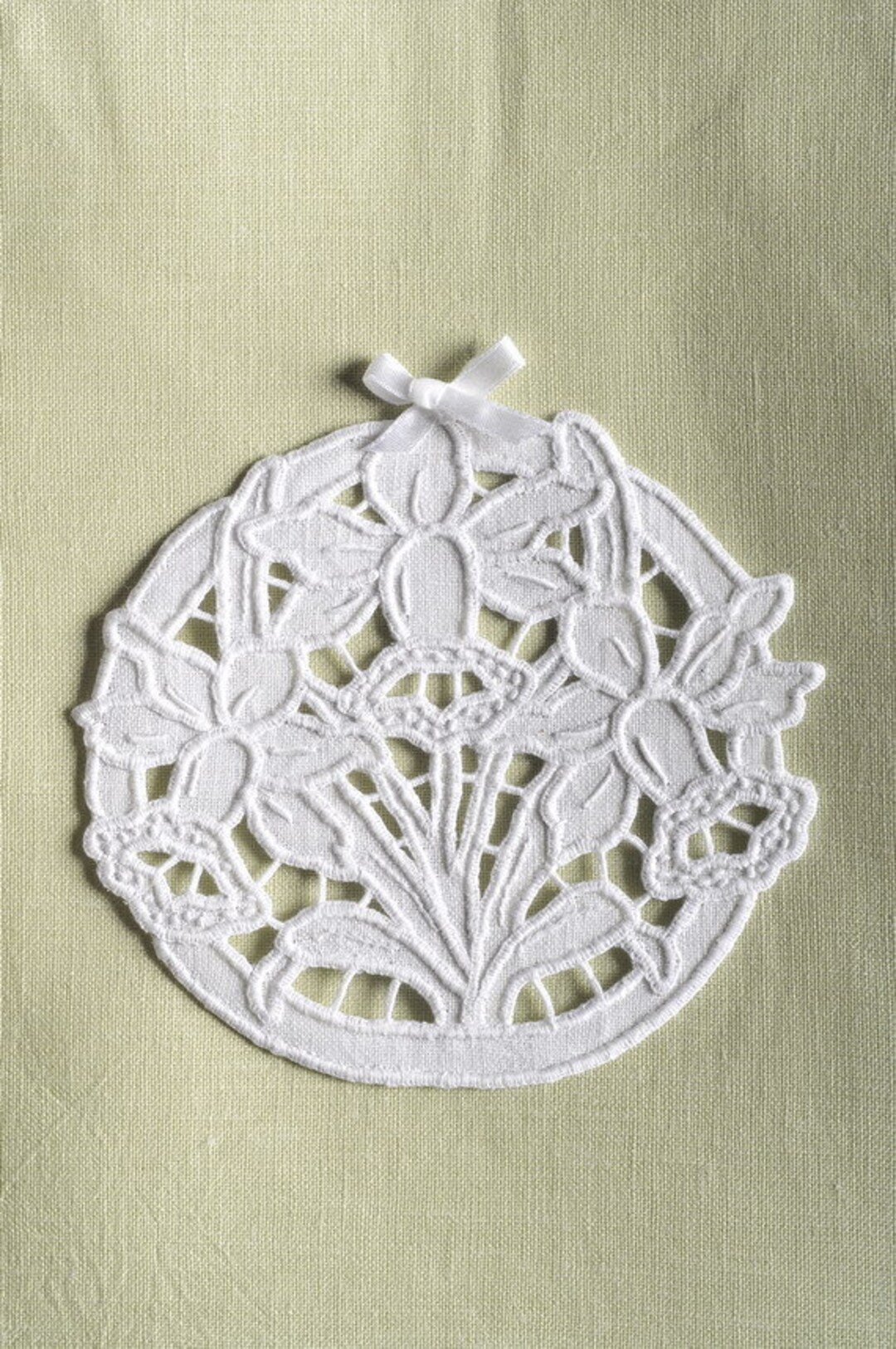 BEGGINER SET Cutwork Embroidery Kit Richeliu Ebroidery Stamped Linen to ...