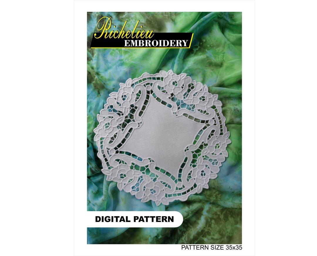 Richelieu Embroidery PDF Printable Pattern - Etsy