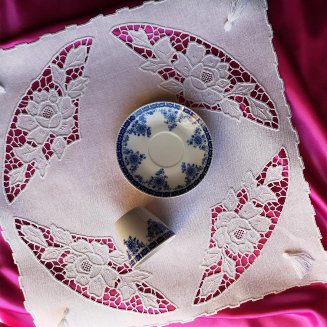 CUTWORK EMBROIDERY DESIGN | Richelieu Embroidery | Stamped Linen for ...