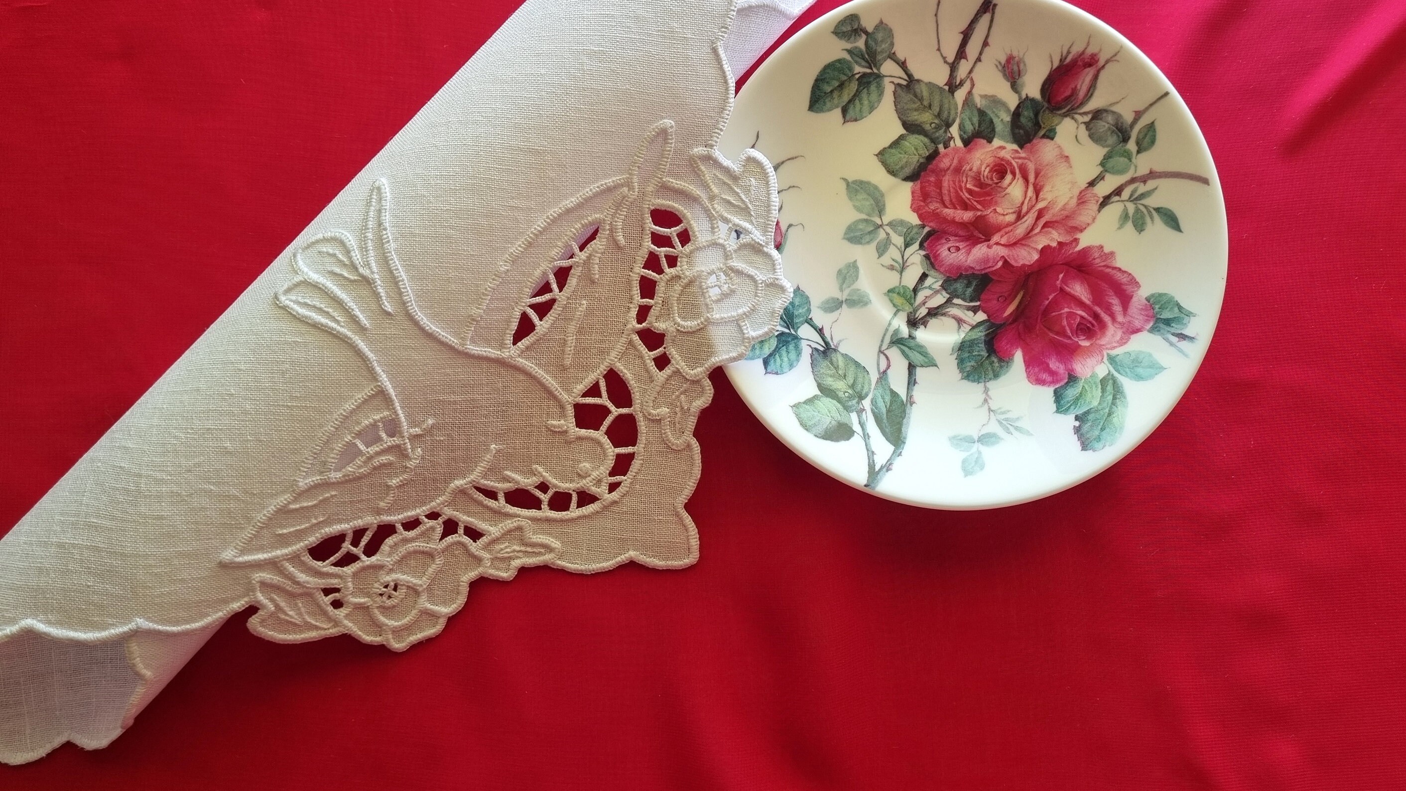 CUTWORK EMBROIDERY KIT 30cm | Placemat | Richeleiu Embroidery | Stamped ...